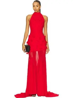 DEME BY GABRIELLA Celeste Gown - Red