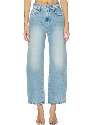 Paige Arellia Ankle Barrel Leg Jeans - Cosmic Embellished
