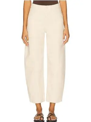 Good American Cropped Barrel Pants - Canvas