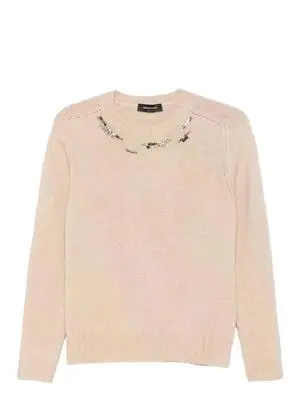 Fabiana Filippi Sequin-embellished Crew-neck Sweater - Neutrals