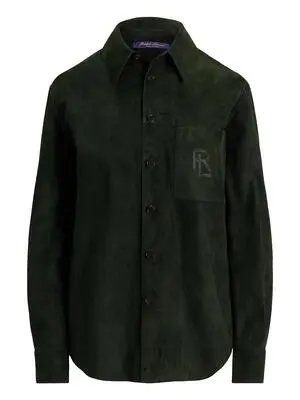 Ralph Lauren Lamb Suede Shirt - Green