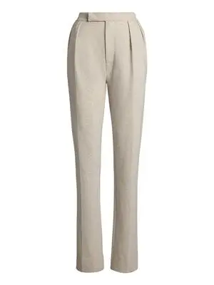 RALPH LAUREN Cotton And Cashmere Pleated Trousers