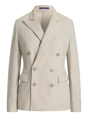 Ralph Lauren Cotton-cashmere Double-breasted Blazer - Grey