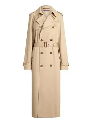 Ralph Lauren Silk-cotton Trench Coat - Beige