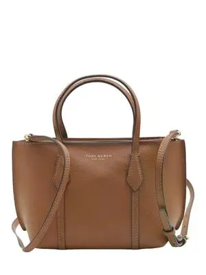 Tory Burch Mini Perry Zip-top Tote - Brown