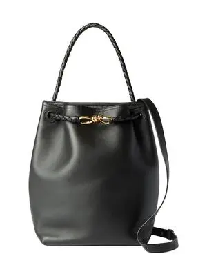 Bottega Veneta Andiamo Leather Bucket Bag - Black