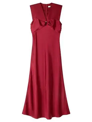 Sandro Sleeveless Maxi Dress - Bordeaux
