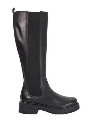 DUNE Temmings Leather Knee-high Boots - Black Leather
