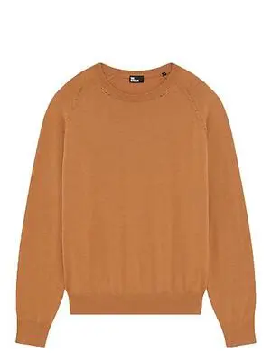 The Kooples Crewneck Long-sleeve Wool Jumper - Camel