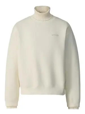 Mackage Legend Knit Cotton-blend Turtleneck Sweater - Cream