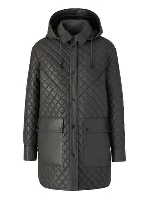 Mackage Litzy Quilted Leather Jacket Carbon
