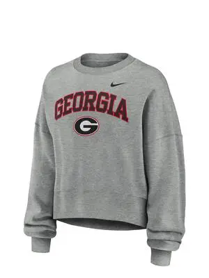 Nike Georgia Phoenix Arch College Pullover Crew - Grey