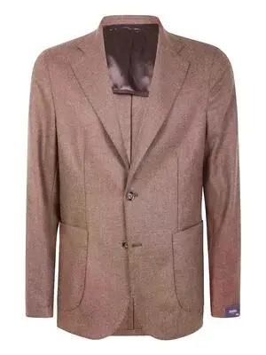 BARBA NAPOLI Patch-pocket Wool Blazer - Neutrals