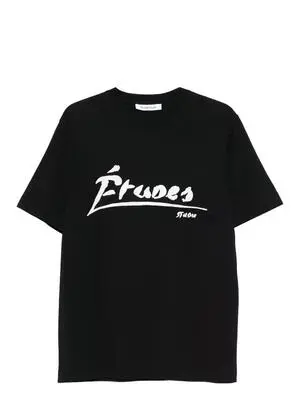 Études Studio Logo-print Organic Cotton T-shirt - Black