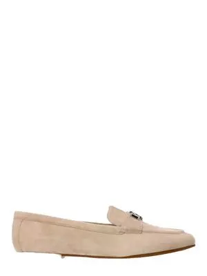 Ralph Lauren Metal-plaque Suede Loafers - Neutrals