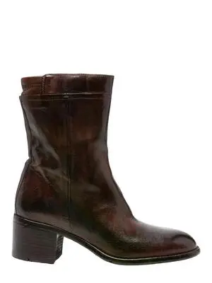LEMARGO 50mm Leather Ankle Boots - Brown