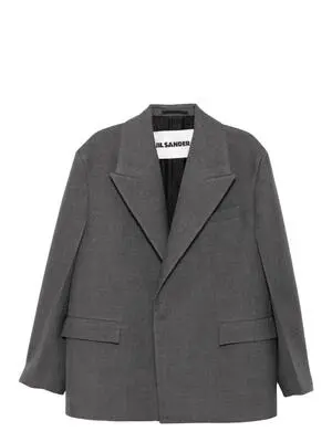 JIL SANDER Single-breasted Blazer - Grey