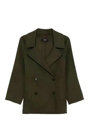 ARMA Double-breasted Notched Blazer - Green