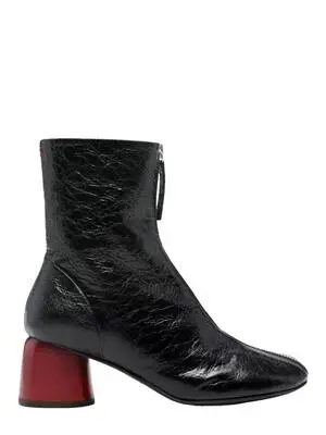 HALMANERA 50mm Sculpted-heel Ankle Boots - Black