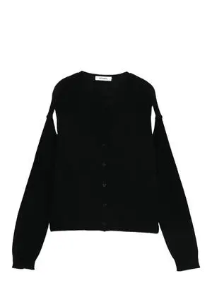 Gimaguas Button-front Split-sleeve Cardigan - Black