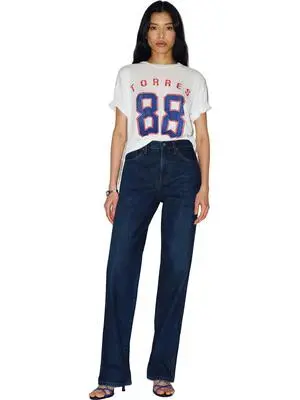 REFORMATION Val 90s Straight Jeans - Blue