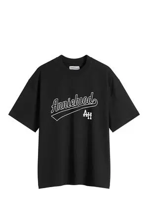 ANNIE HOOD Baseball T-shirt - Black