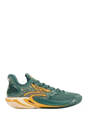 361 DEGREES Big3 6.0 Pro Ceremony Sneakers - Green/gold/off