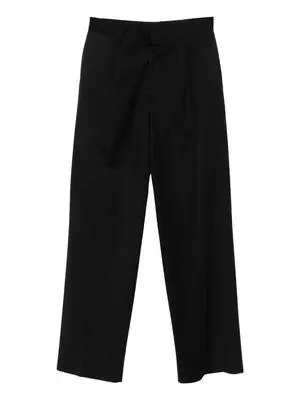 LARDINI Pleated Front Trousers - Black