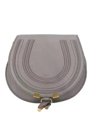 Chloé Small Marcie U-shaped Flap Shoulder Bag - Grey
