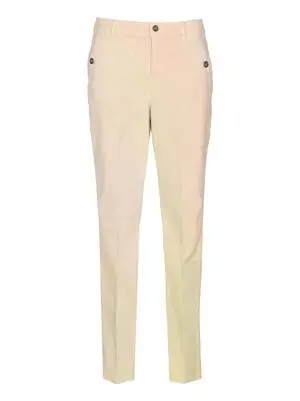 Liu Jo Button-fastening Trousers With Embellished Pocket - Neutrals