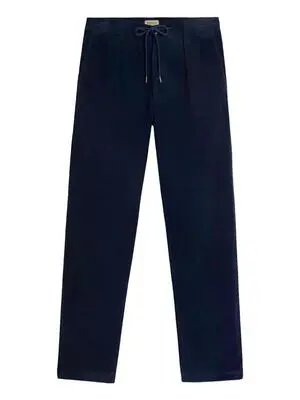 Woolrich Pleated Drawstring Trousers Blue