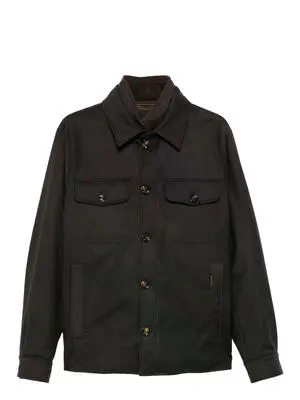 MOORER Button-fastening Flap-pocket Jacket - Brown