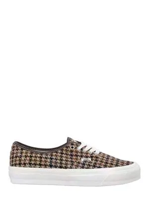 VANS LX Authentic 44 Houndstooth-Pattern Sneakers Brown