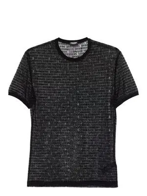 Dsquared2 Logo-print Mesh T-shirt - Black