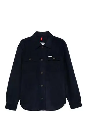 FAY Button-fastening Flap-pocket Shirt Jacket - Blue