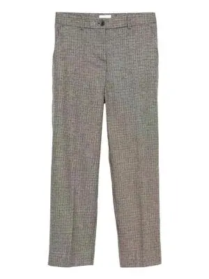 P.a.r.o.s.h Houndstooth Trousers - Brown