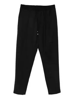 BRIGLIA 1949 Drawstring Pleated Trousers - Black