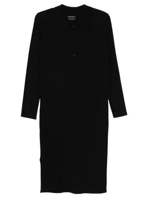 Marc O'polo Three-quarter Sleeve Polo Dress - Black