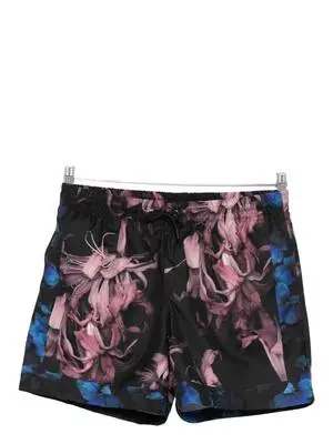 Dries Van Noten Floral Print Swim Shorts - Black