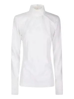 THELATEST High-Neck Poplin Blouse