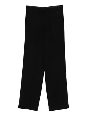 FORTE_FORTE Pleated-front Trousers - Black