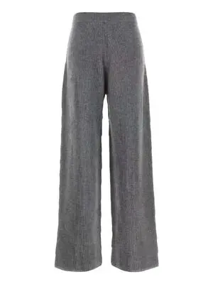 Sportmax Ribbed Trousers - Grey