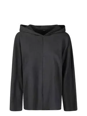CINI Raw-edge Hoodie - Black