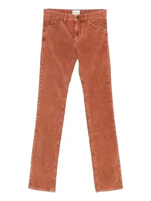 MARANT ETOILE Five-pocket Corduroy Trousers - Orange