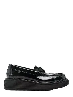 PEDRO GARCIA 40mm Sloan Platform Loafers - Black