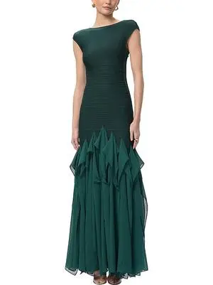 Herve Leger The Mya Gown - Viridian