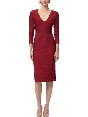 Herve Leger The Athena Dress - Cabernet