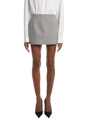 Wardrobe.NYC Contour Mini Skirt - Grey Marl