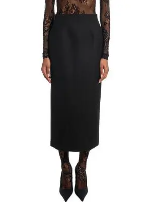 Wardrobe.NYC Contour Midi Skirt - Black