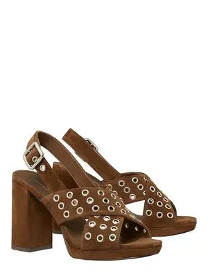 TORY BURCH Cross Band Suede Sandals